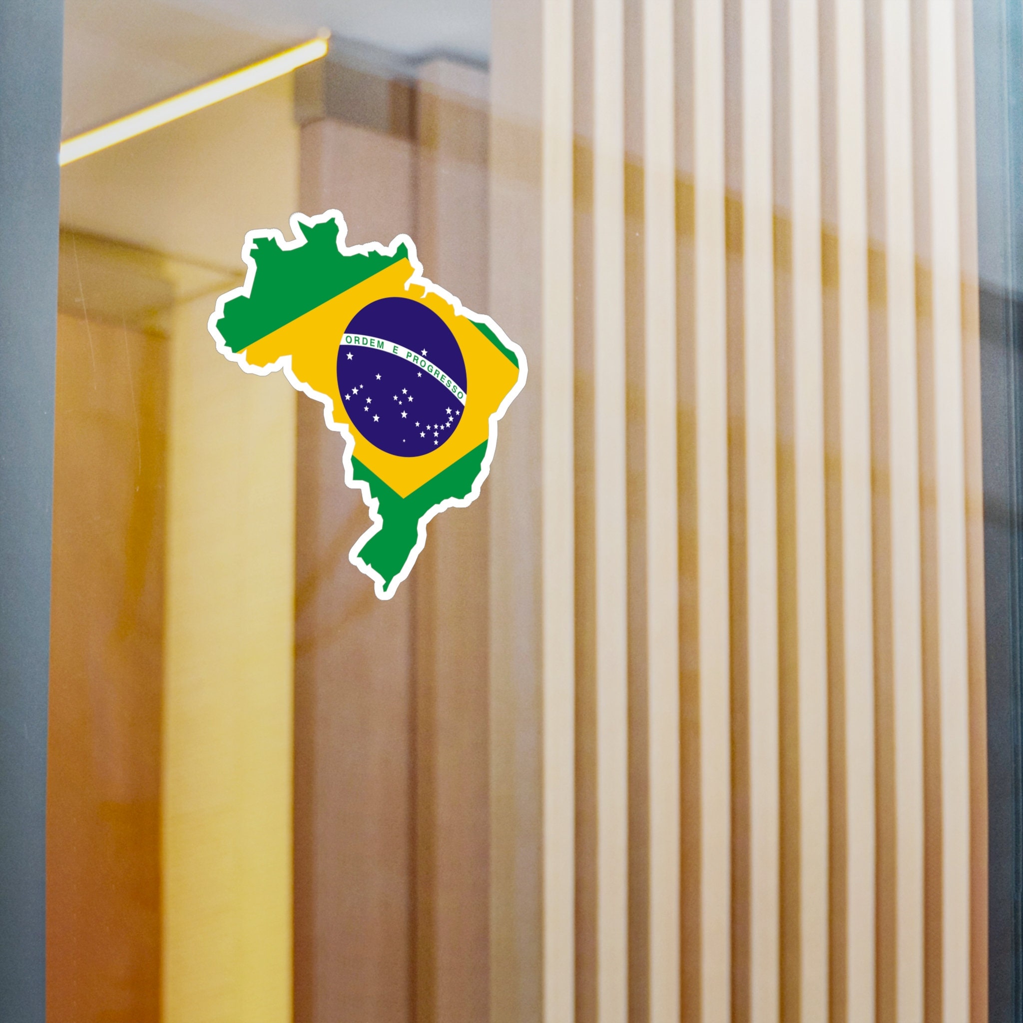 Brazil Map Sticker, Brazil Flag Decal, Adesivo Brasil, Vinyl Decals ...