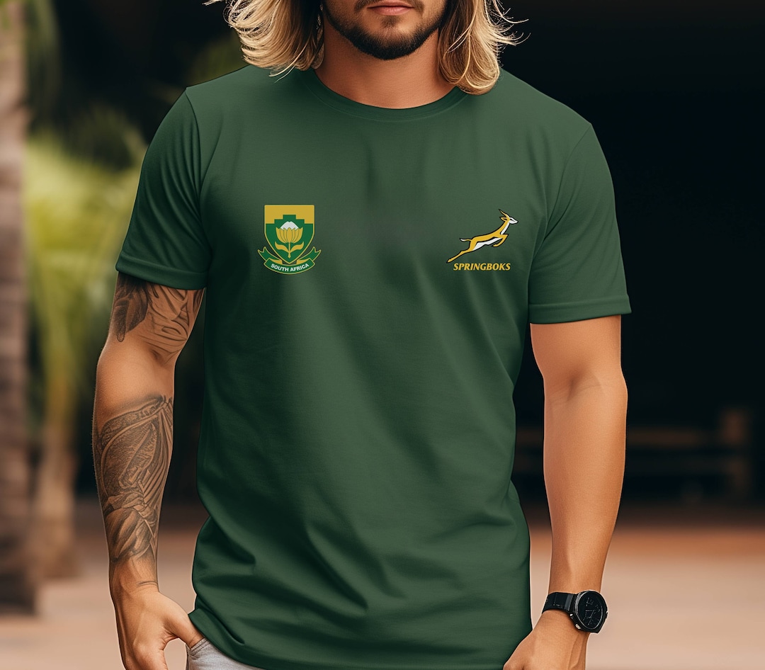 Springbok Rugby Tshirt, Rugby, Rugby Wear, South Africa, South Africa ...