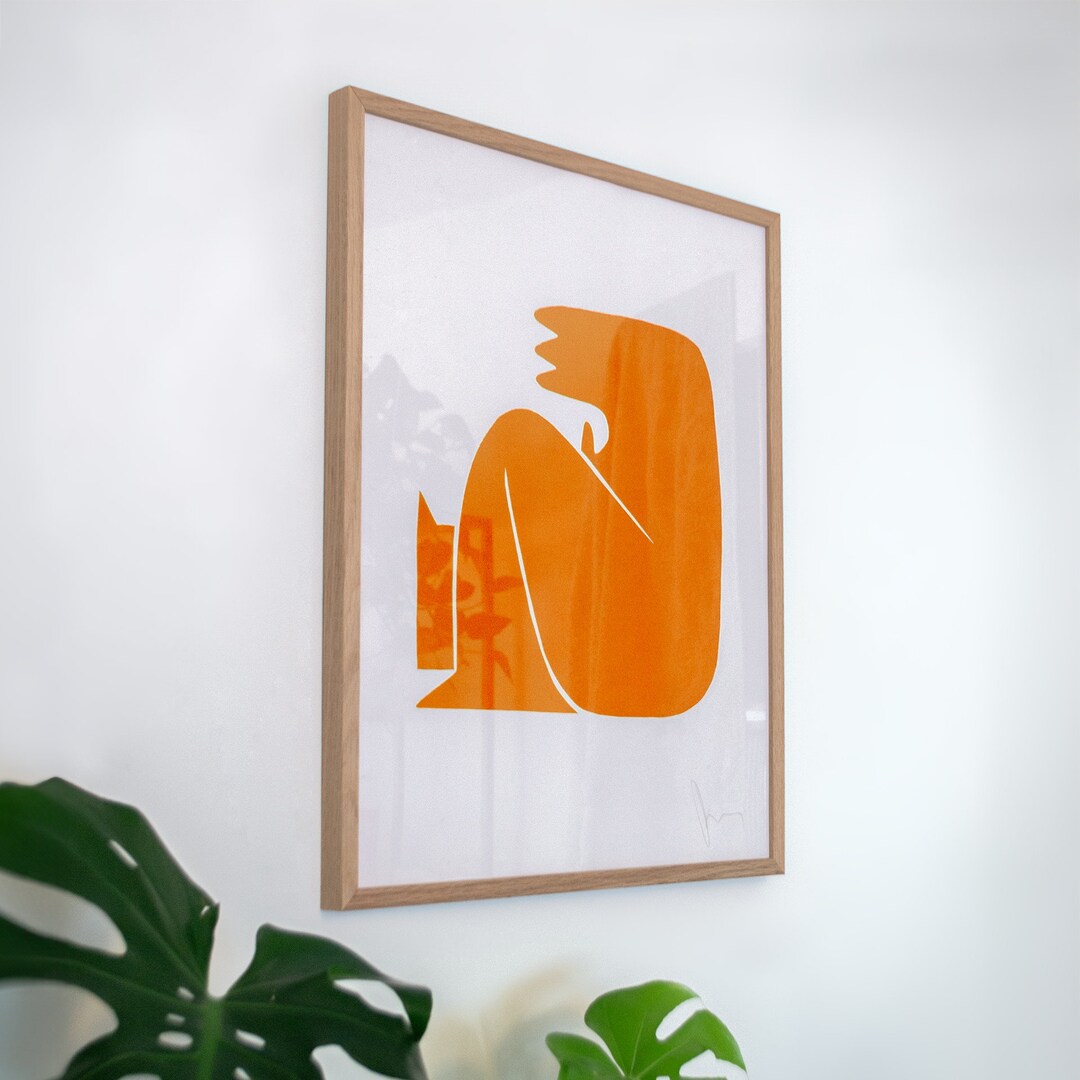 Orange Pose Collage - Etsy