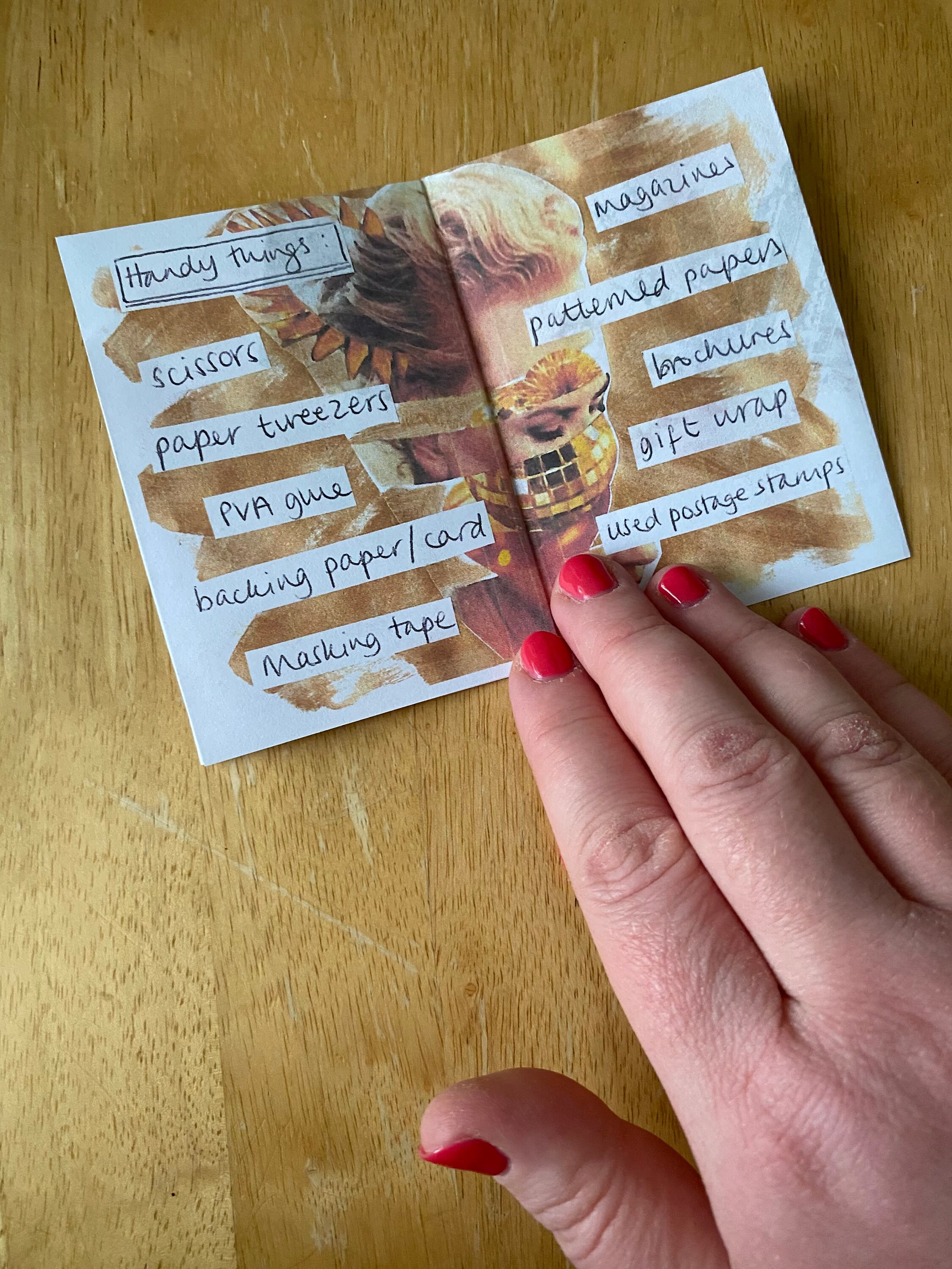 A7 Mini Zine ‘A Celebration of Collage’ Full Colour One Page Original ...