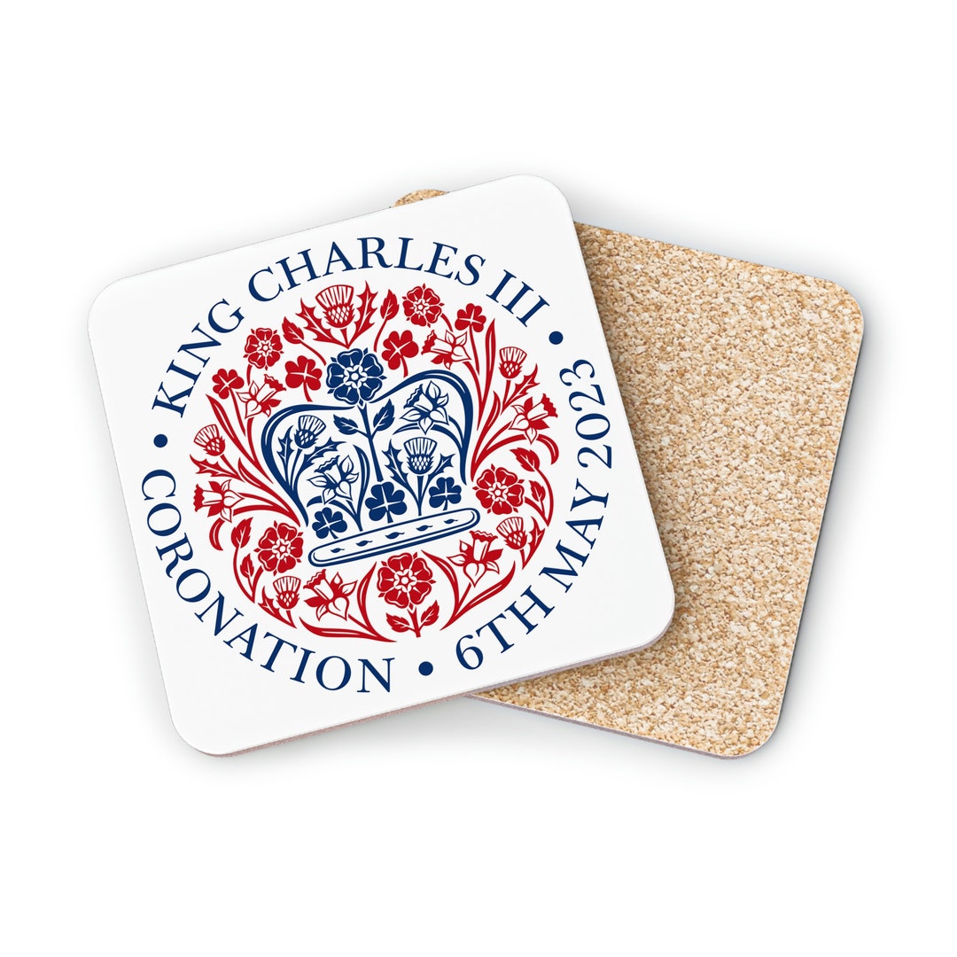 King Charles III Coronation Coasters - Etsy