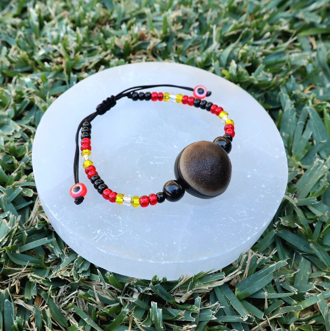 Ojo De Venado Beaded Bracelet + Black Tourmaline -hand Made Reiki ...