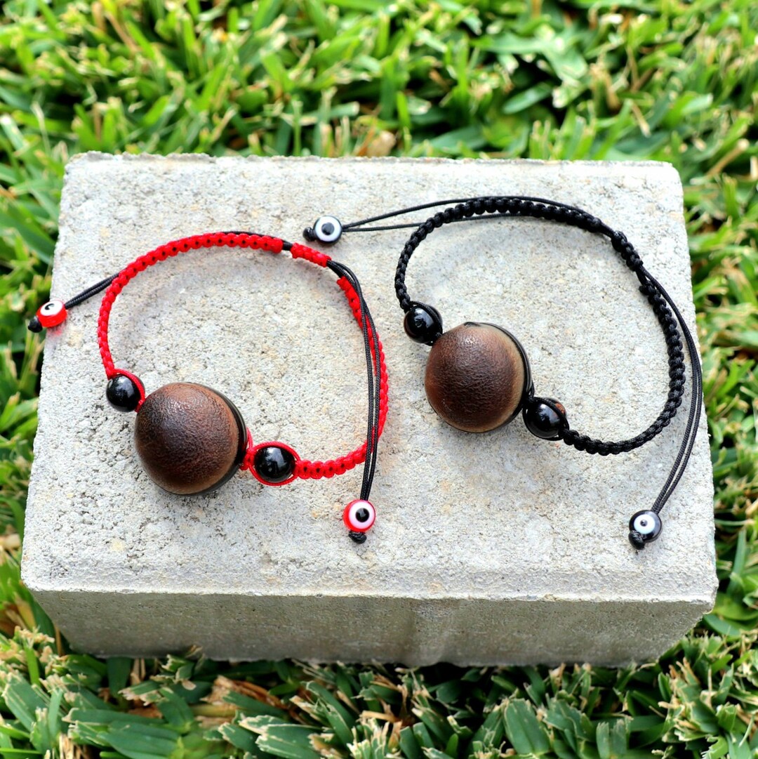 Woven Ojo De Venado & Black Tourmaline Bracelet - Hand Made Reiki ...