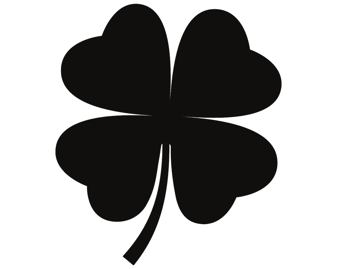 Shamrock SVG • Clip Art Cut File Silhouette • CNC Laser Tshirt ...