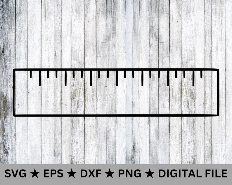 Ruler SVG • Clip Art Cut File Silhouette Dxf Eps Png • Instant Digital ...
