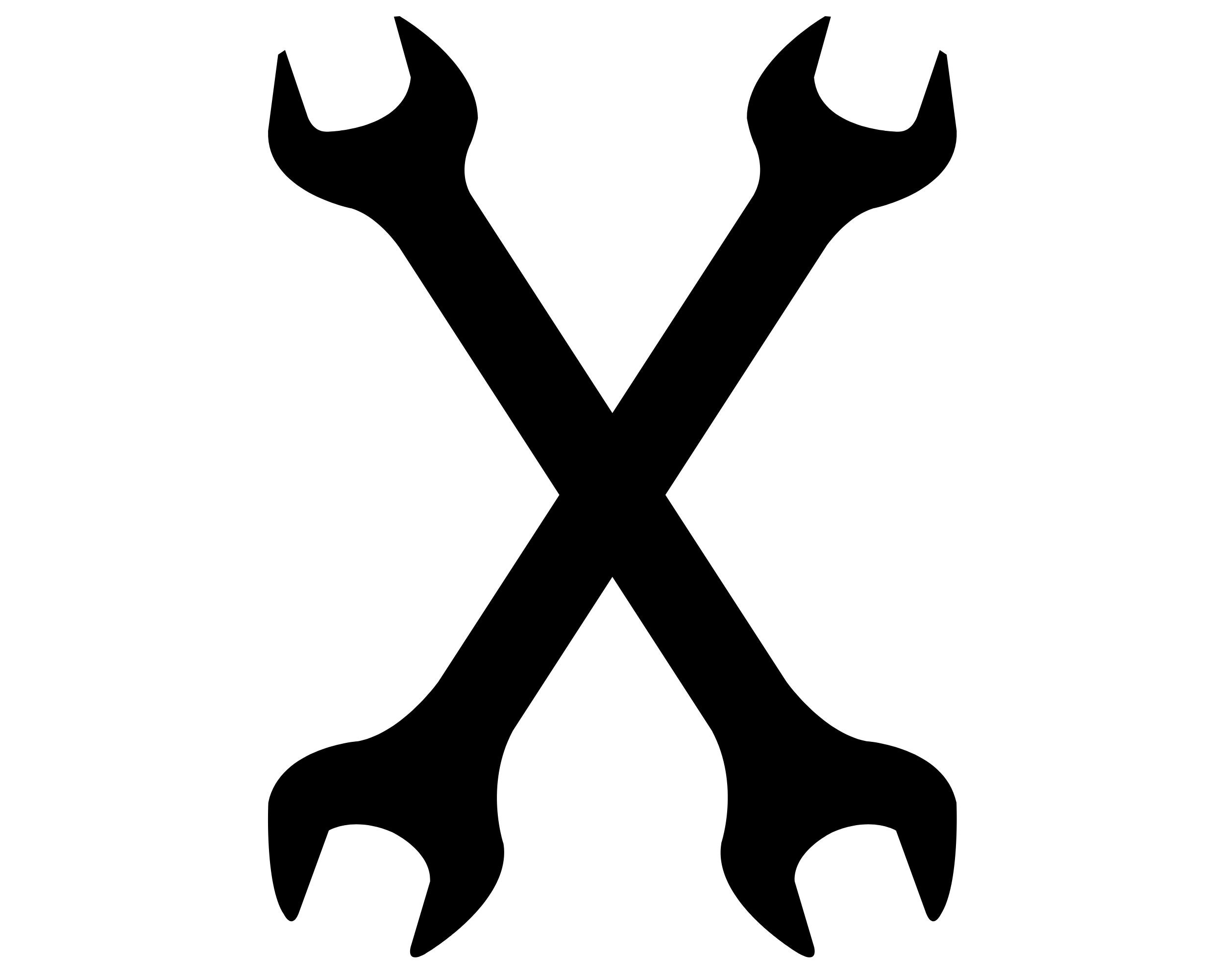 Crossed Wrenches SVG • Clip Art Cut File Silhouette • CNC Laser Tshirt • Instant Digital ...