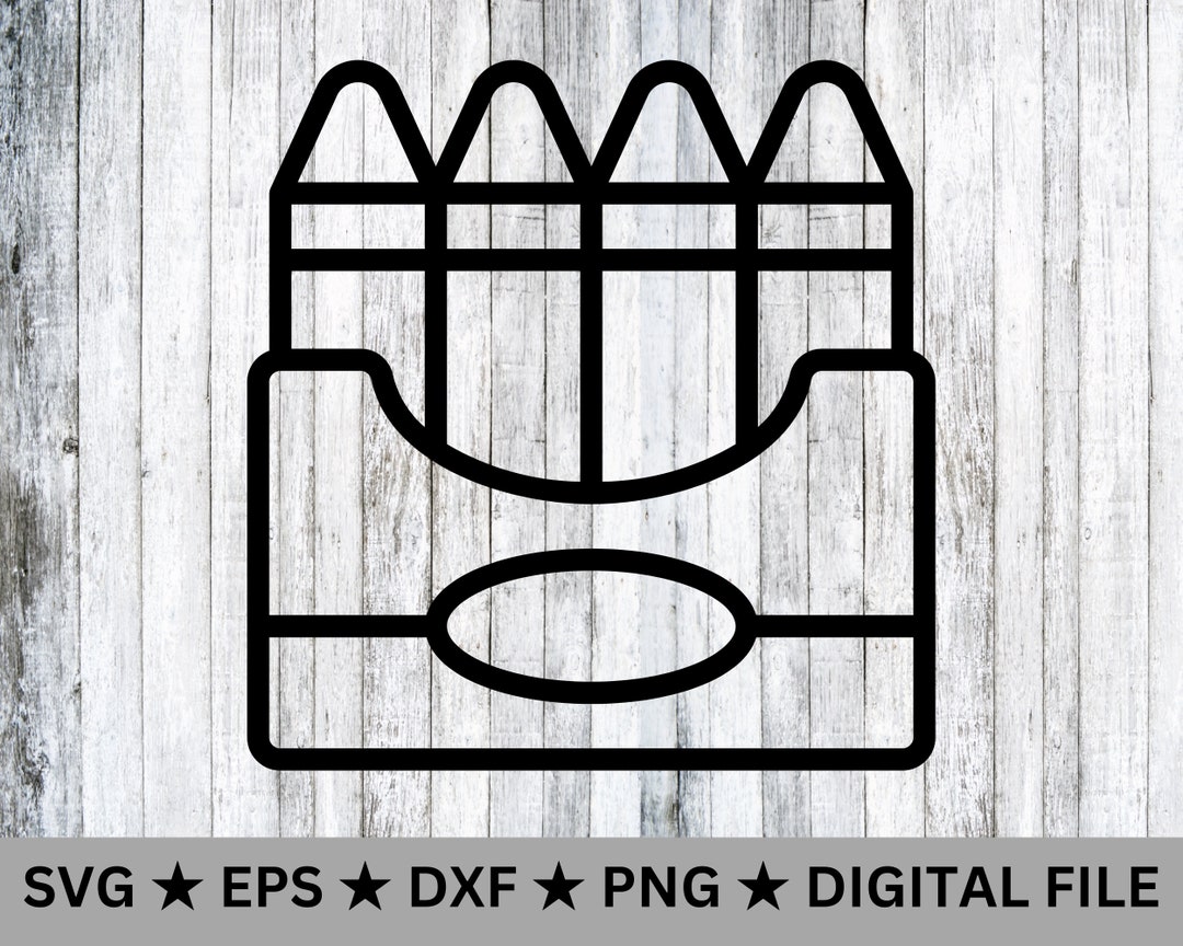 Crayons SVG • Clip Art Cut File Silhouette Dxf Eps Png • Instant ...