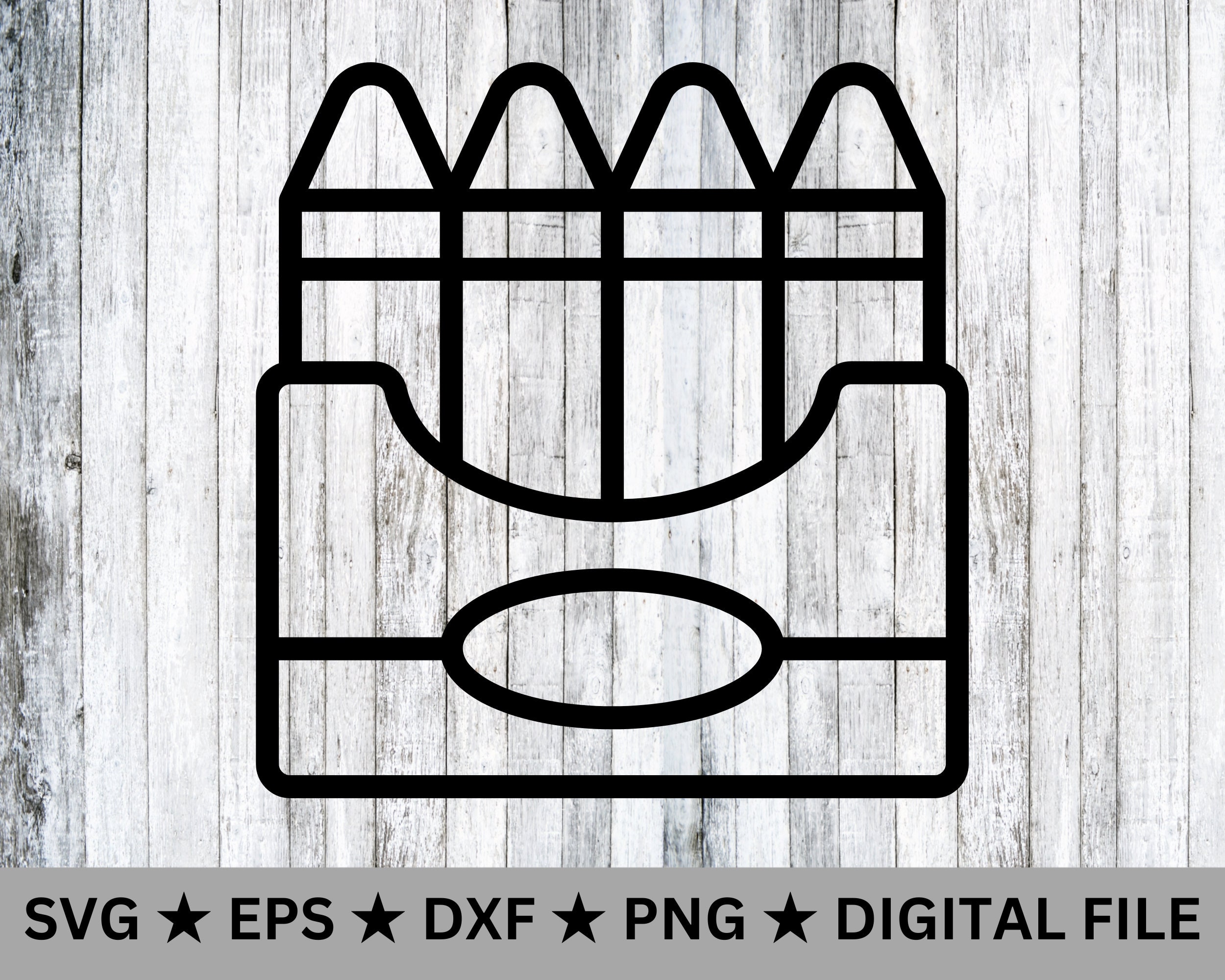 Crayons SVG • Clip Art Cut File Silhouette Dxf Eps Png • Instant ...