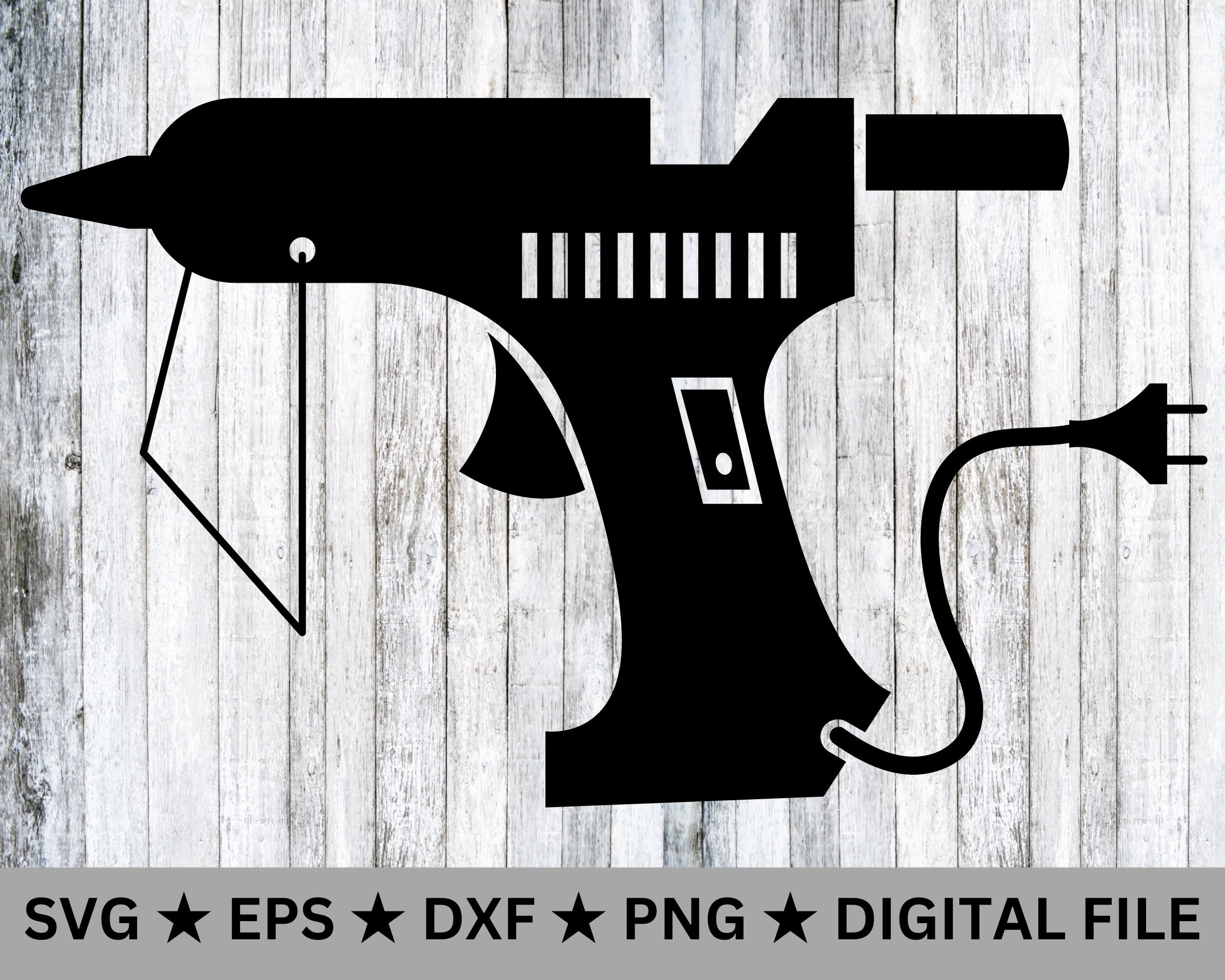 Hot Glue Gun SVG Clip Art Cut File Silhouette Dxf Eps Png - Etsy