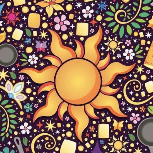 Rapunzel Sun Fabric - Etsy