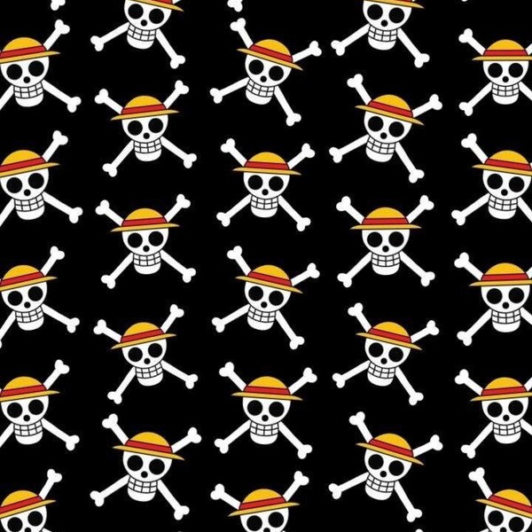 One Piece Anime Cotton Fabric - Etsy