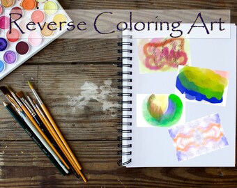 Reverse Coloring Art Inverse Coloring Design Single Page - Etsy