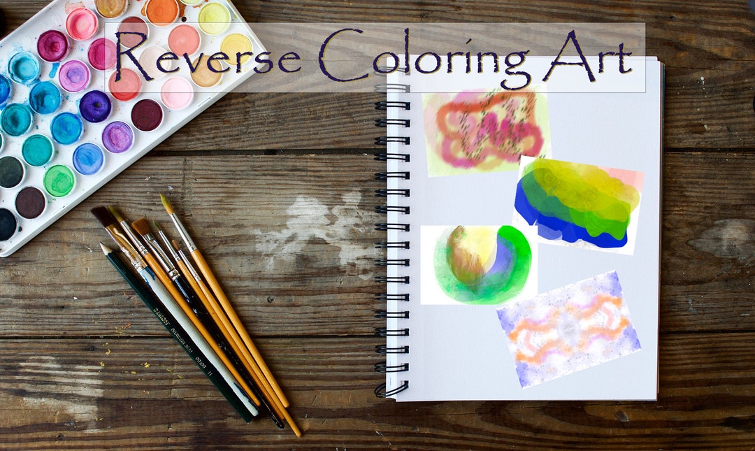 Reverse Coloring Art Inverse Coloring Design Single Page - Etsy
