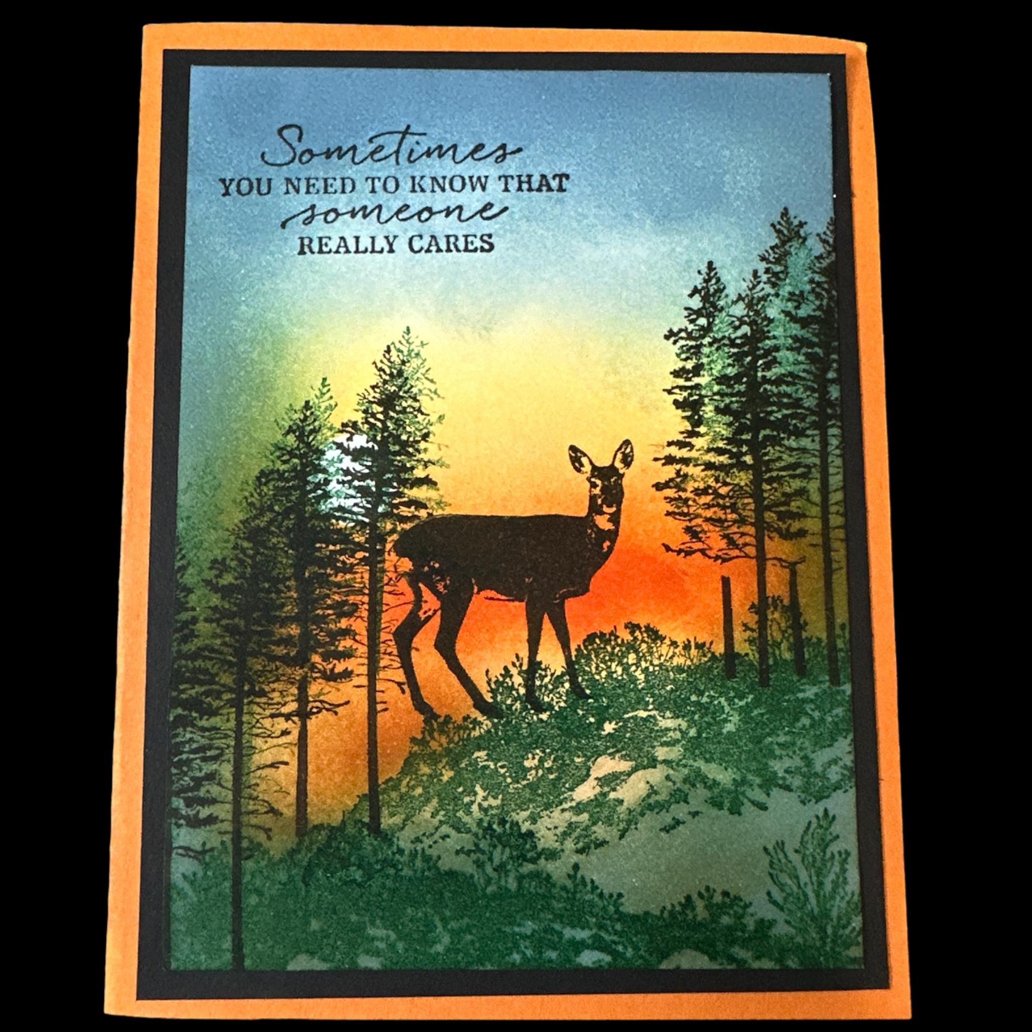 Deer in Forest Card With Sunset Sometimes You Need to Know Someone ...
