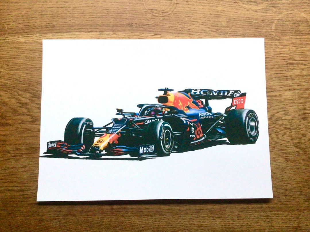 Red Bull RB16B Formula 1 Car Print. Perfect Gift for Any Formula 1 Fan ...