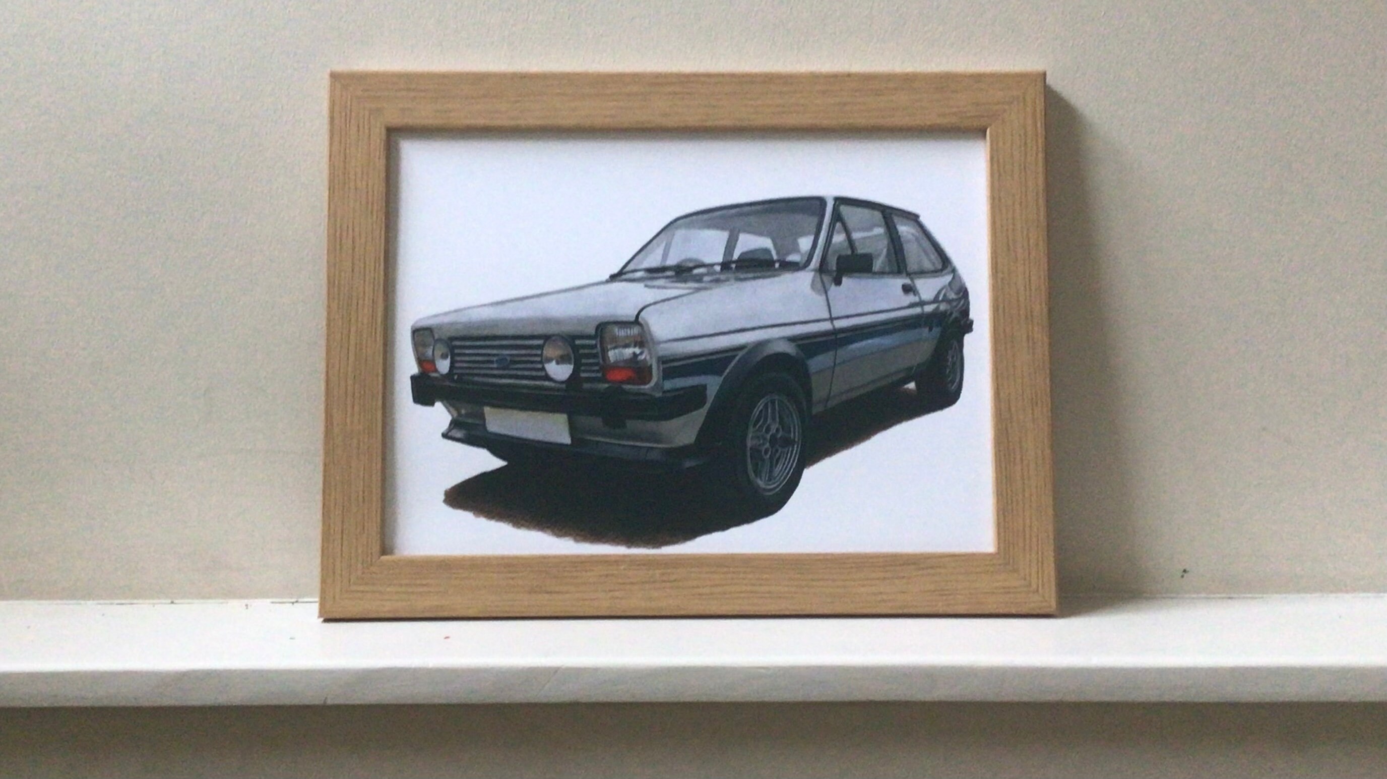 Ford Fiesta XR2 MK1 Car Print Hand Drawn Car Drawing. Perfect - Etsy UK