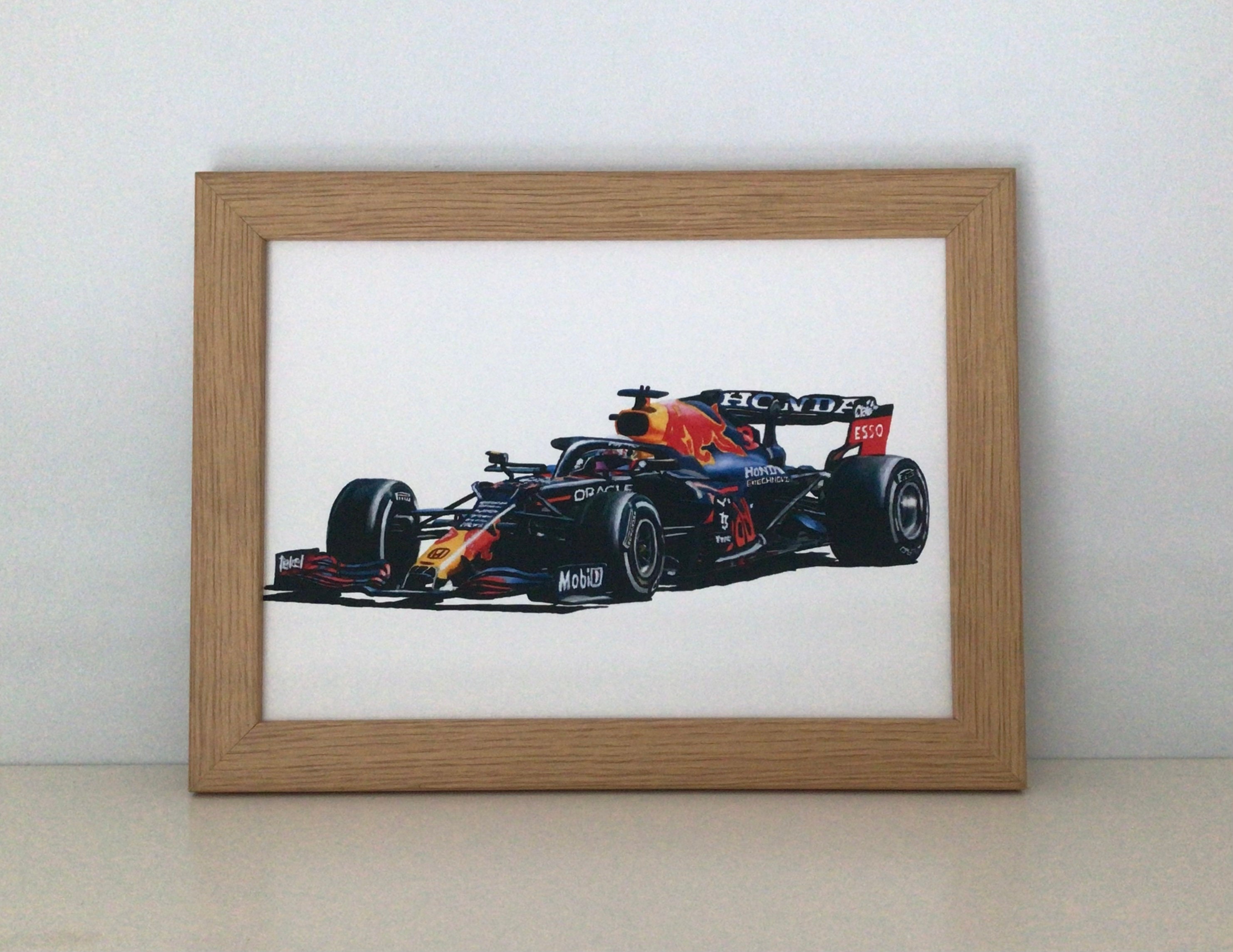 Red Bull RB16B Formula 1 Car Print. Perfect Gift for Any - Etsy