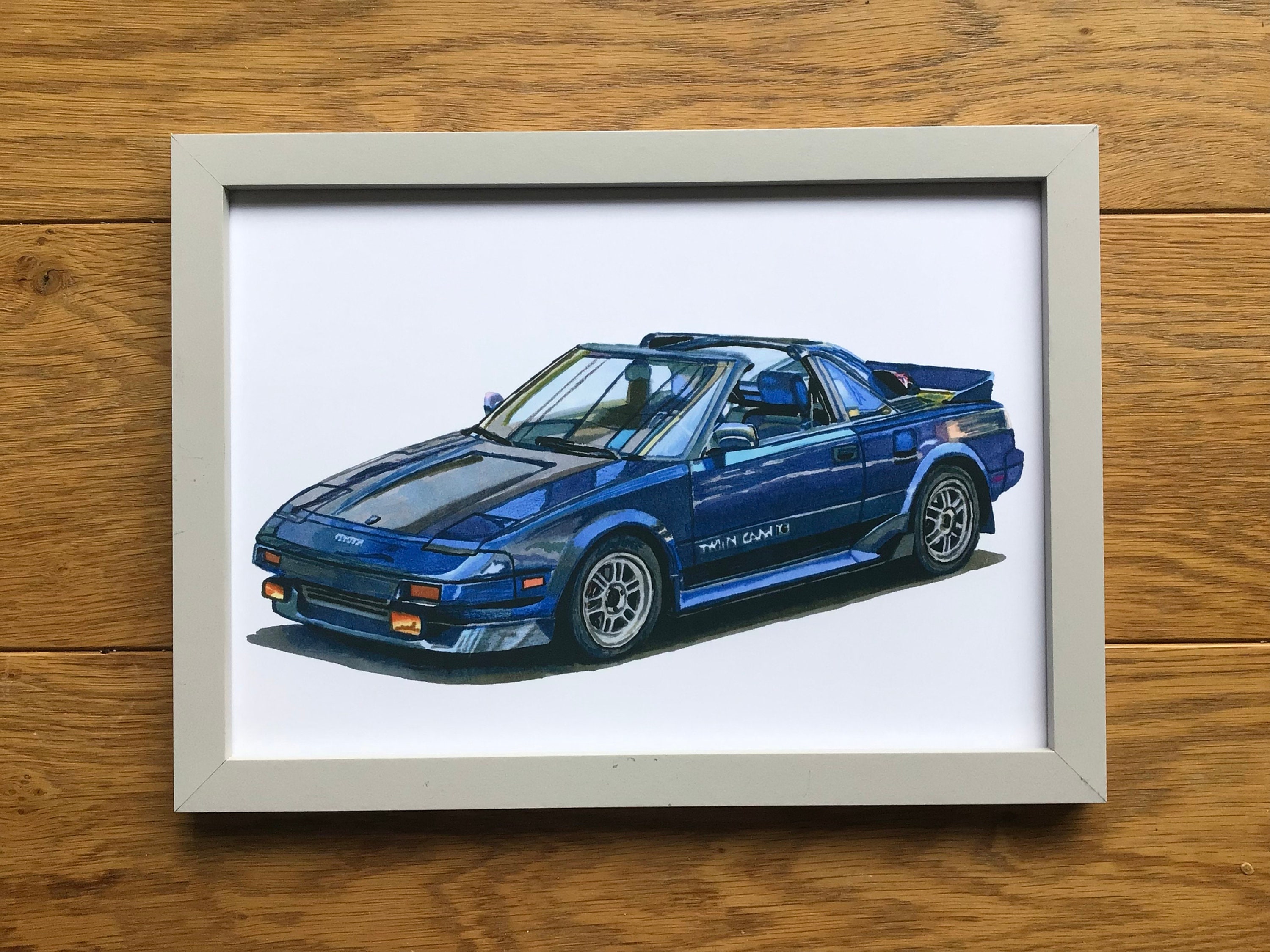 Personalised Car Portrait From a Photo. Custom Car Drawing, Christmas ...