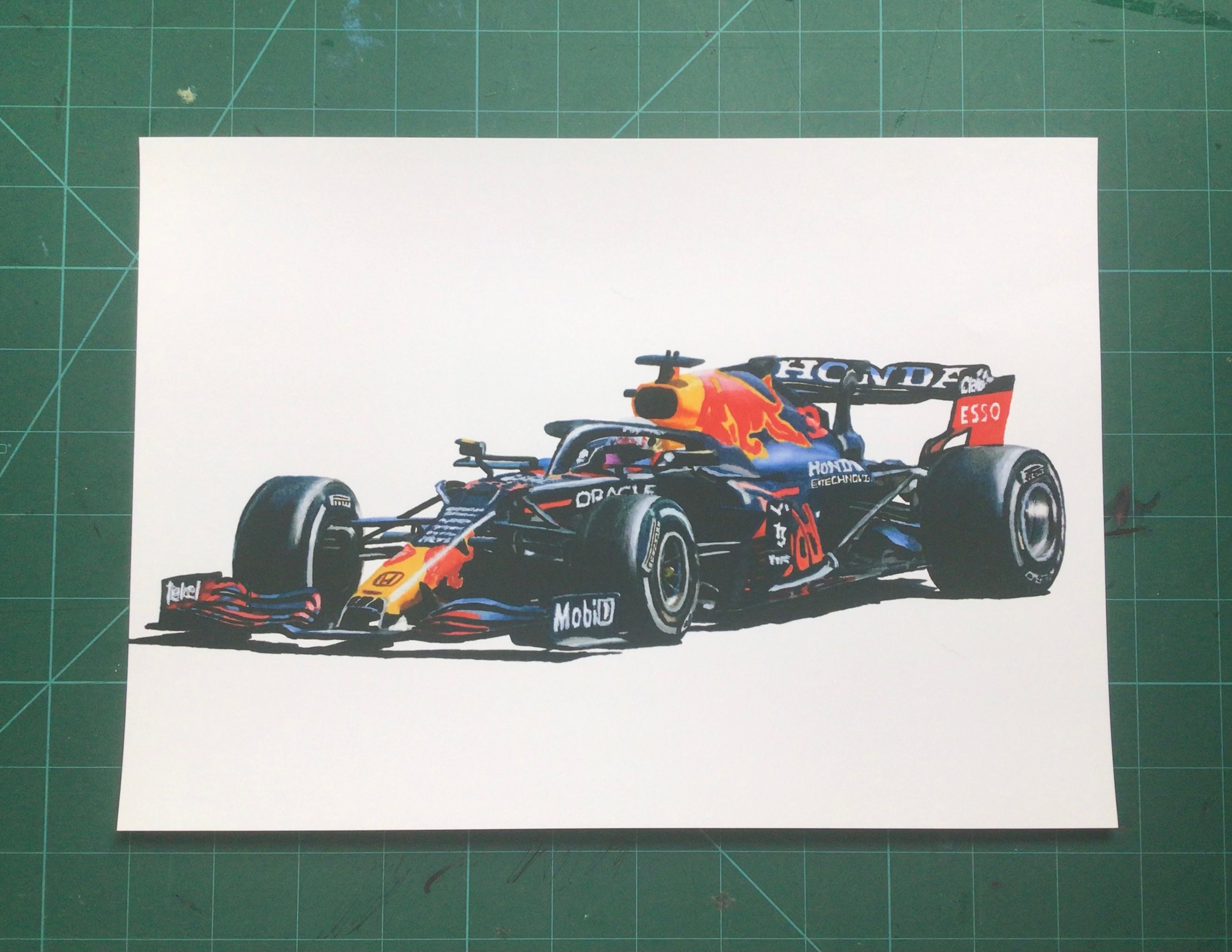 Red Bull RB16B Formula 1 Car Print. Perfect Gift for Any - Etsy