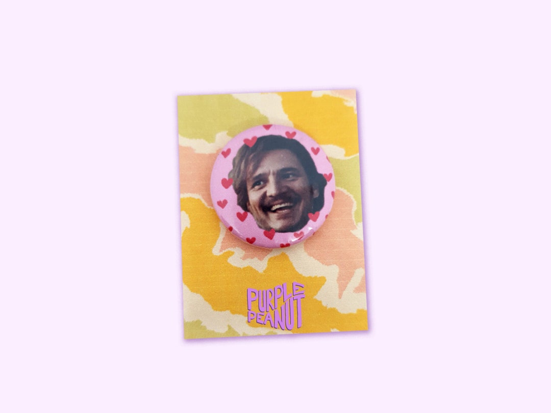 Pedro Pascal Heart 1 Inch Button Badge 25mm - Etsy