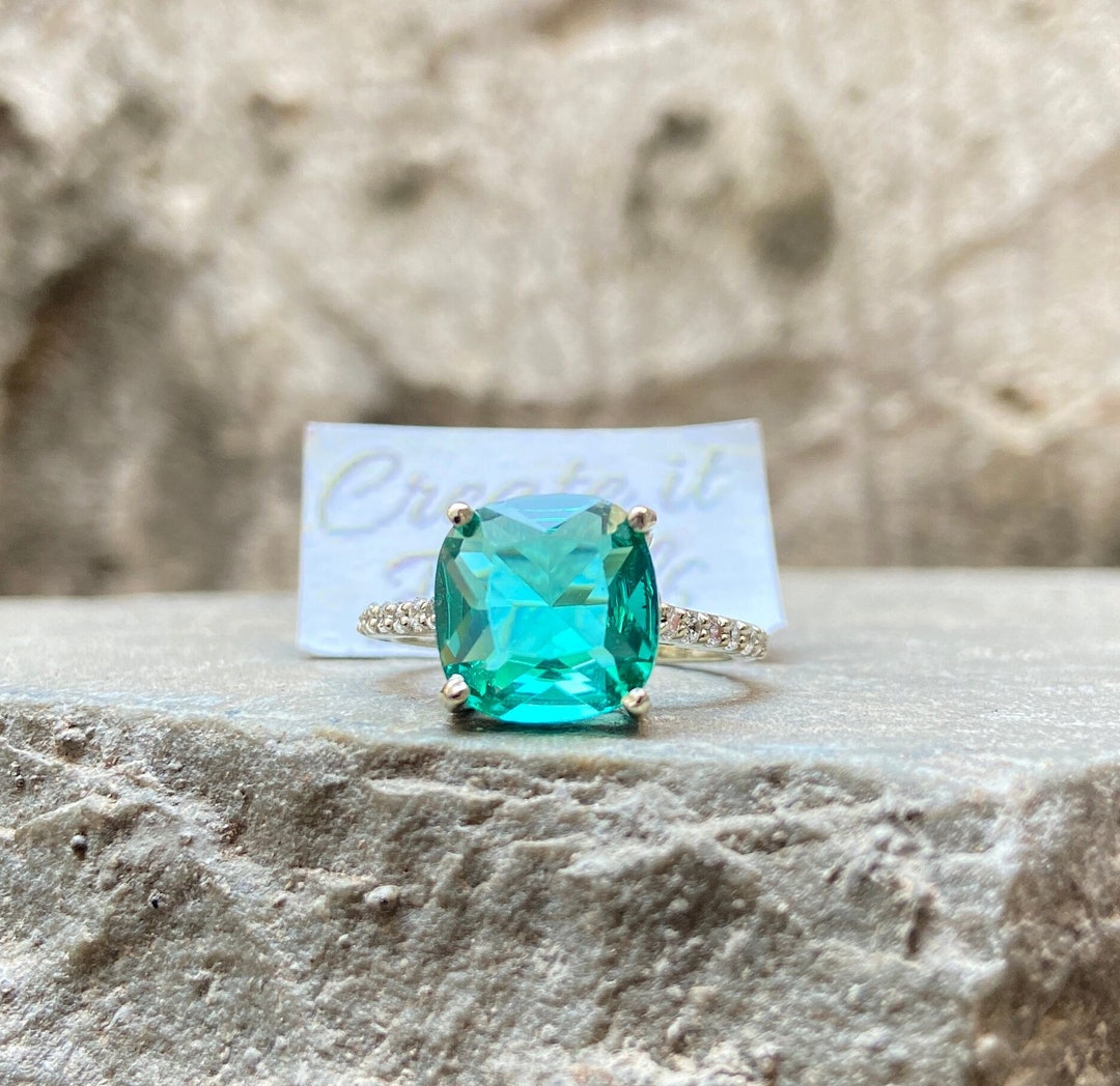 Emerald Ring Engagement Ring Acotar Ring Self Love Ring Dainty Ring ...