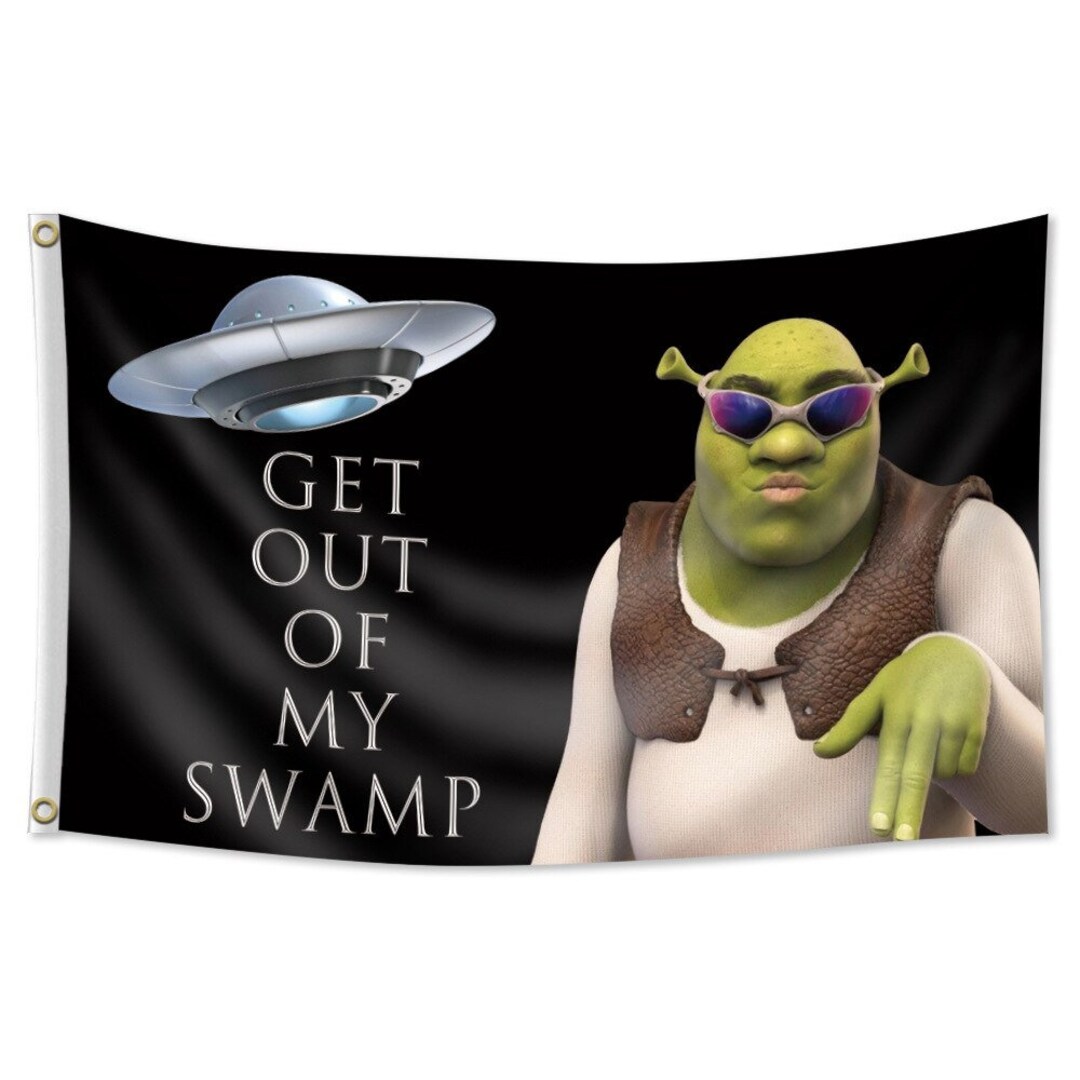 Shrek Flag Banner Flag Flag Banner Meme Flag Funny Tapestry - Etsy