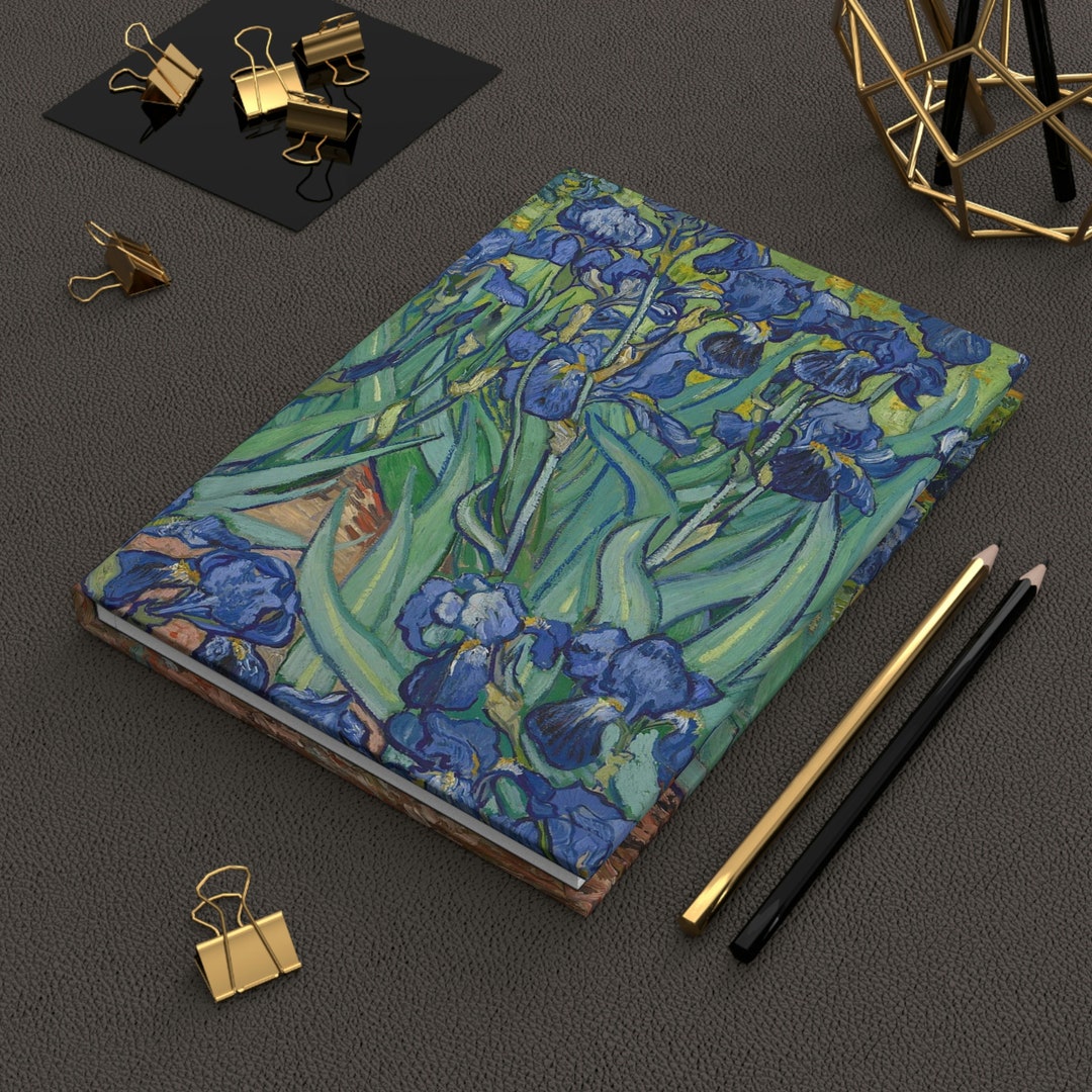 Van Gogh's Irises Hardcover Journal Matte | Van Gogh Irises Painting ...
