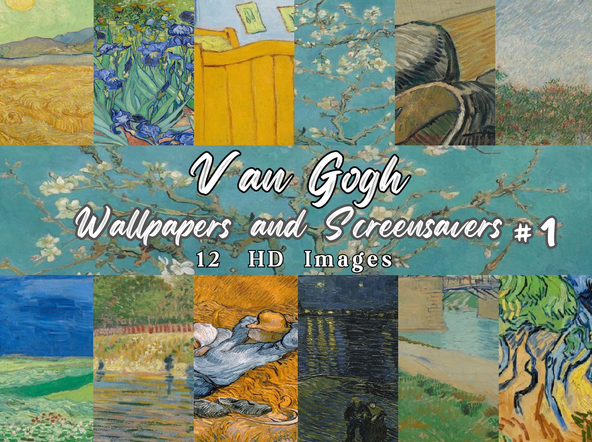 Van Gogh Masterpieces: Instant Download Wallpapers, Screensavers & Pngs ...