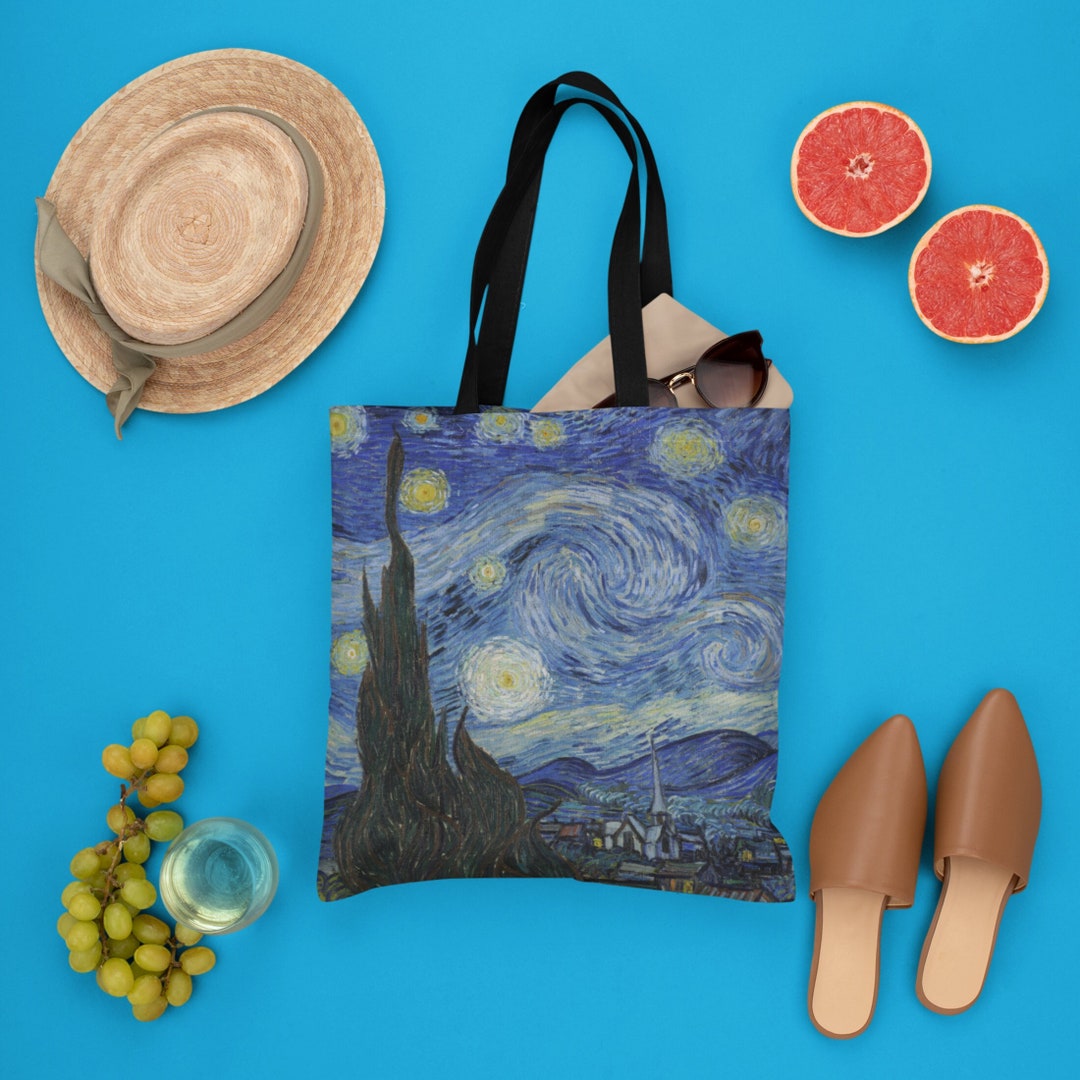 Vincent Van Gogh's Starry Night Tote Bag | Van Gogh Beach Bag | Van ...