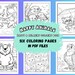Happy Animals Coloring Pages | Cute and Happy Animals Coloring Pages ...
