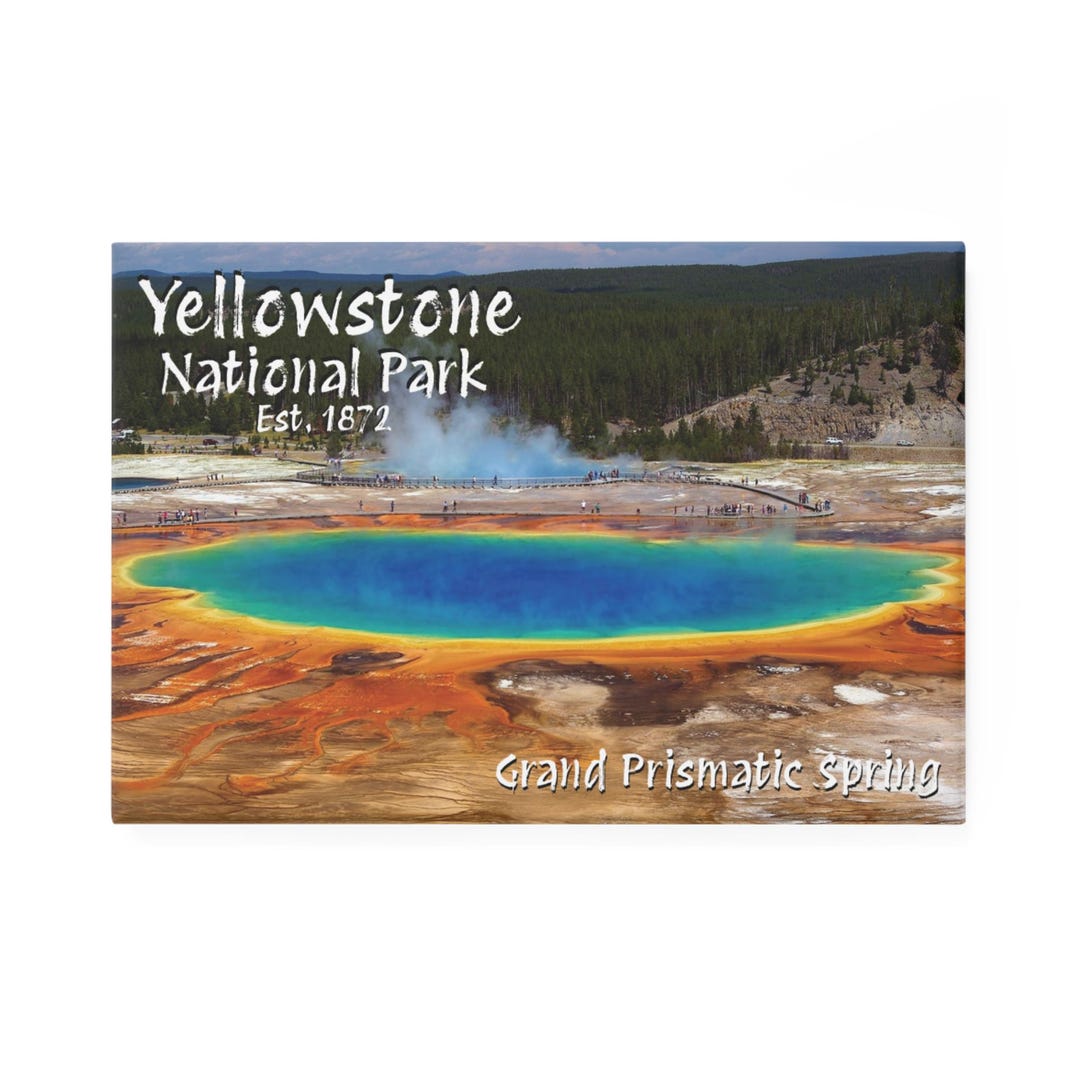 Yellowstone Thermal Spring Magnet | Yellowstone National Park Magnet ...