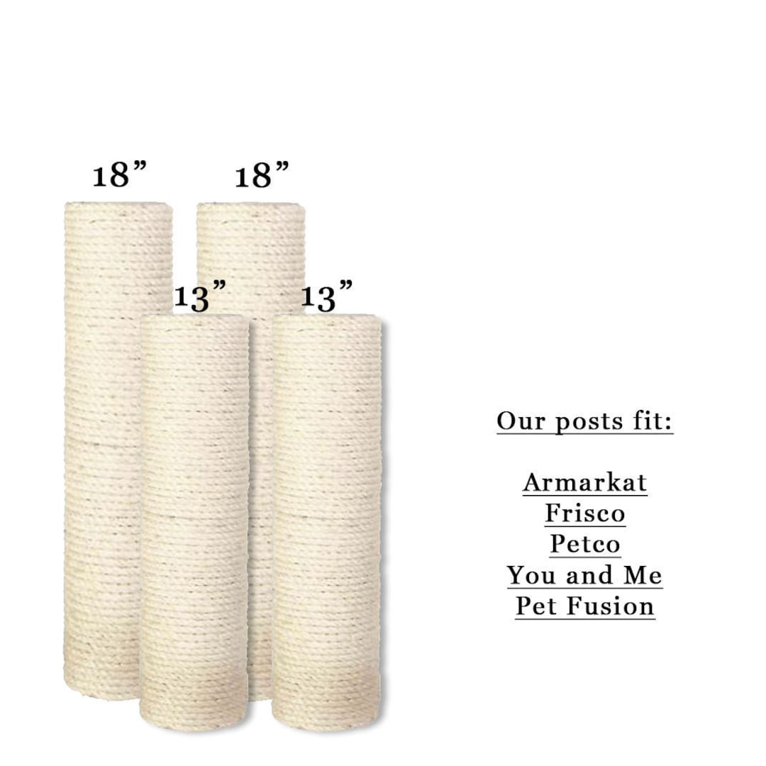 Replacement Sisal Post to Fit Armarkat, Frisco, Petco, Whisker City ...