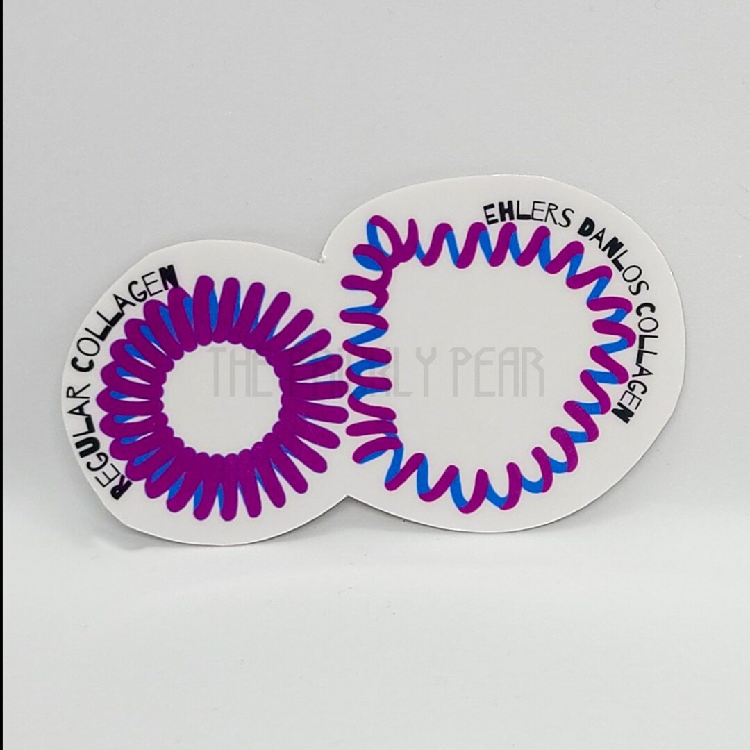 Stretched Out Hair Tie - Ehlers Danlos Awareness Decal Sticker - Etsy