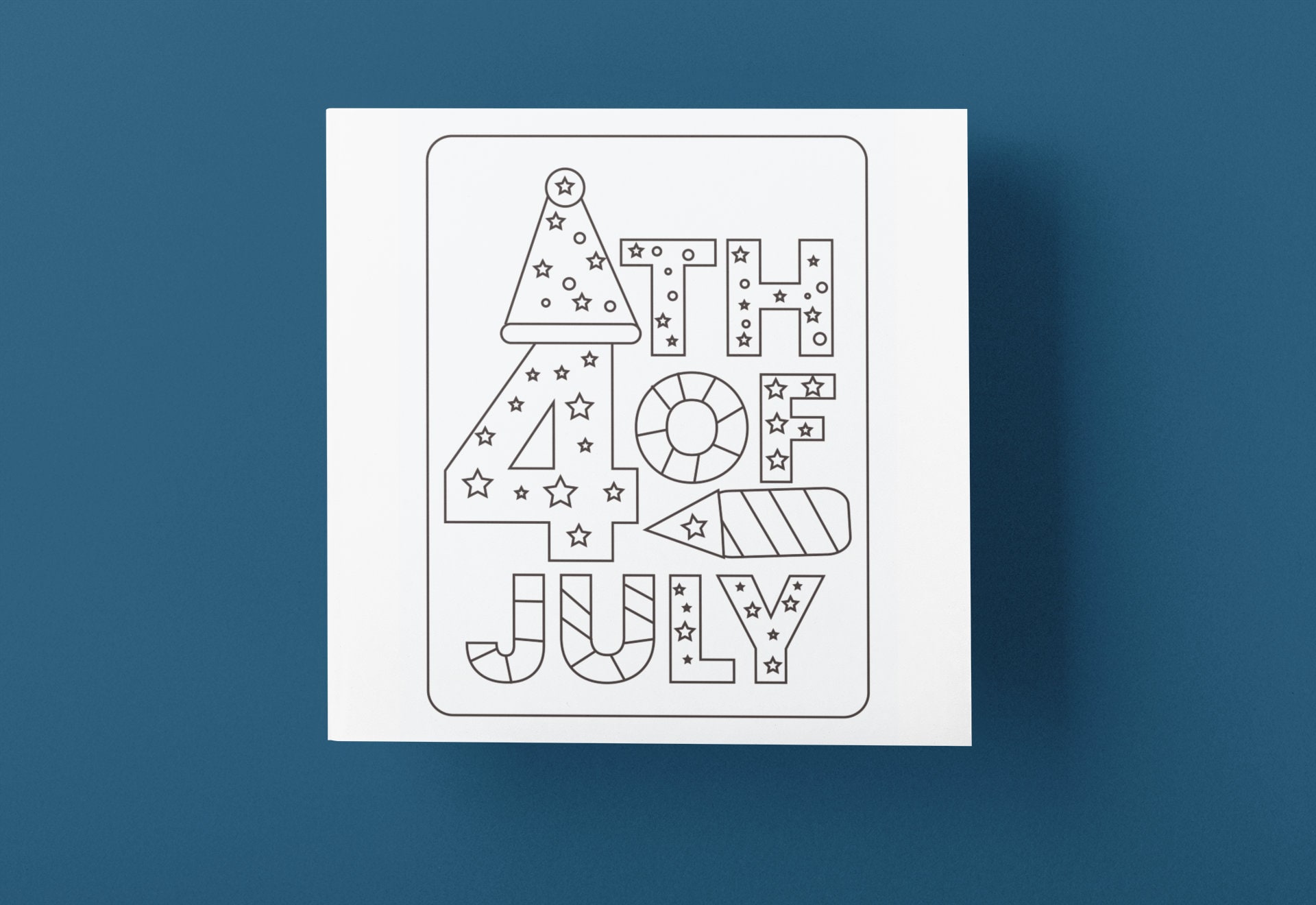 4th of July PDF Coloring & Activity Book: 35 American Themed Coloring ...