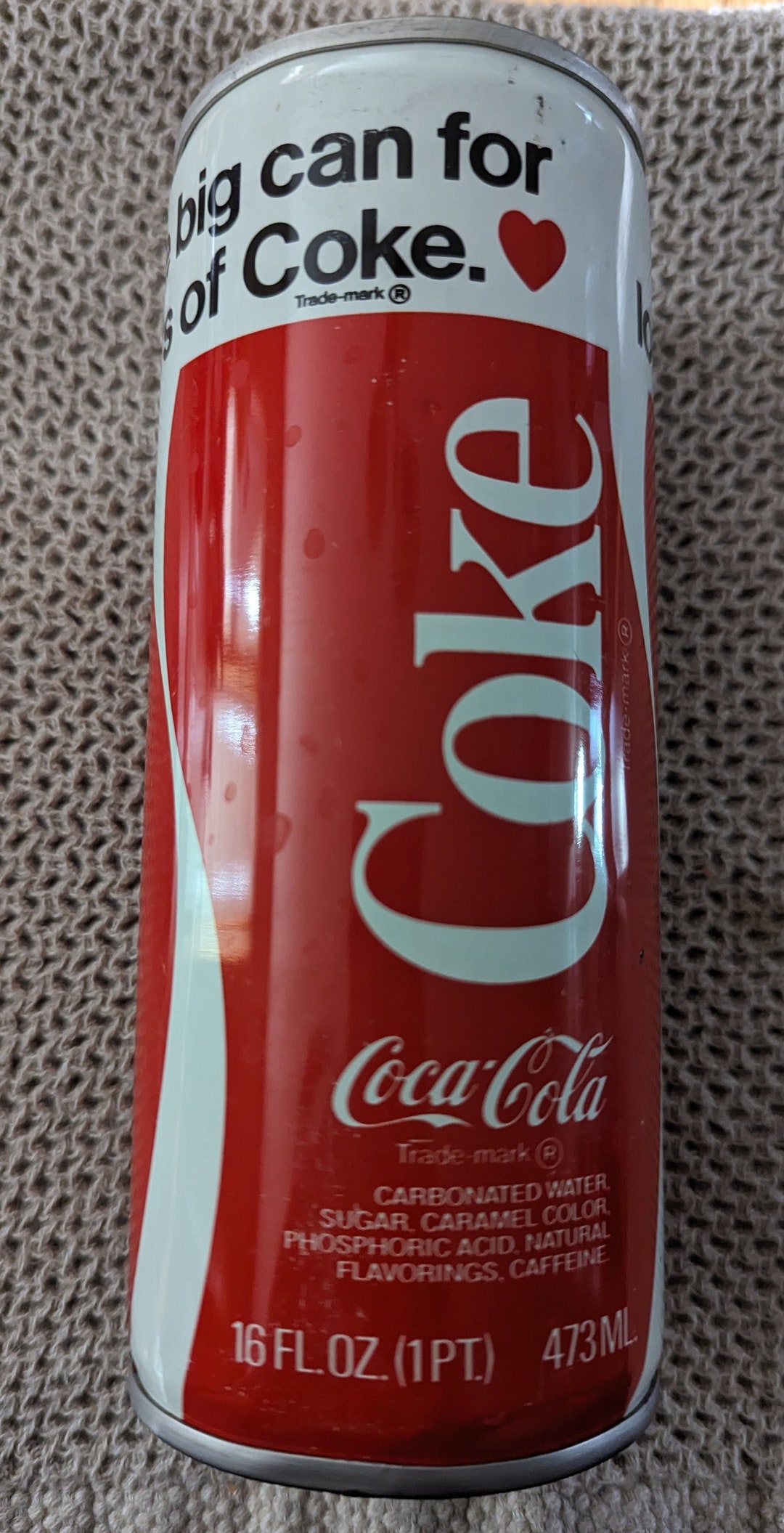 Vintage 16 Oz Coke Can - Etsy