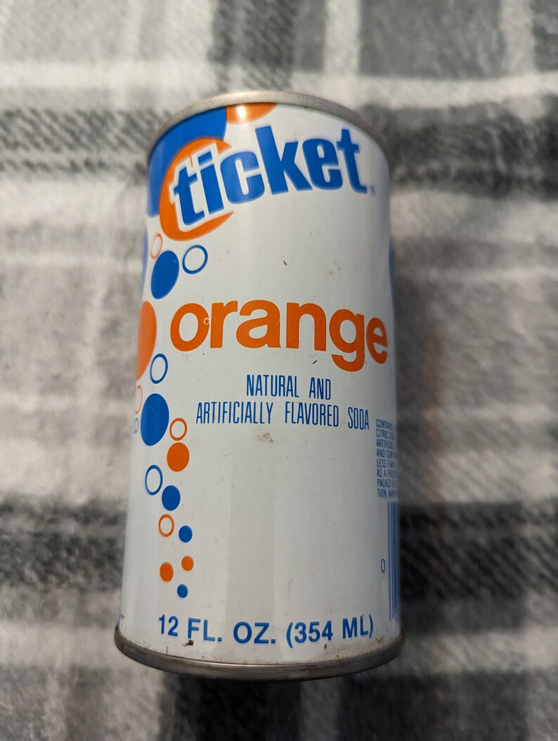 Ticket Orange Soda Can - Etsy