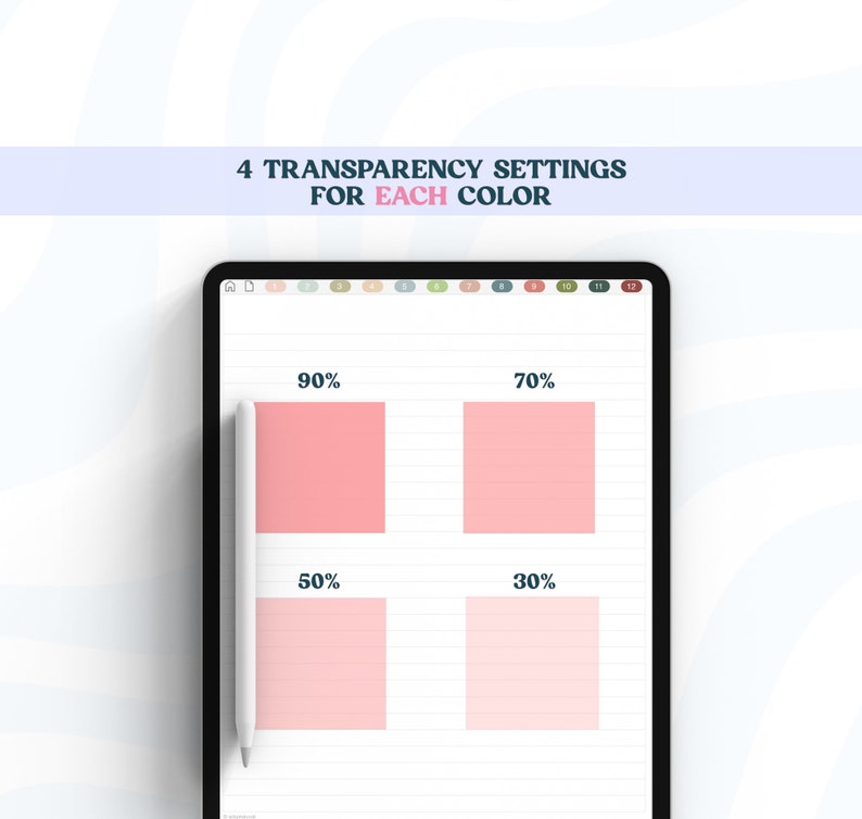 Goodnotes Transparent Digital Sticky Notes for Digital - Etsy