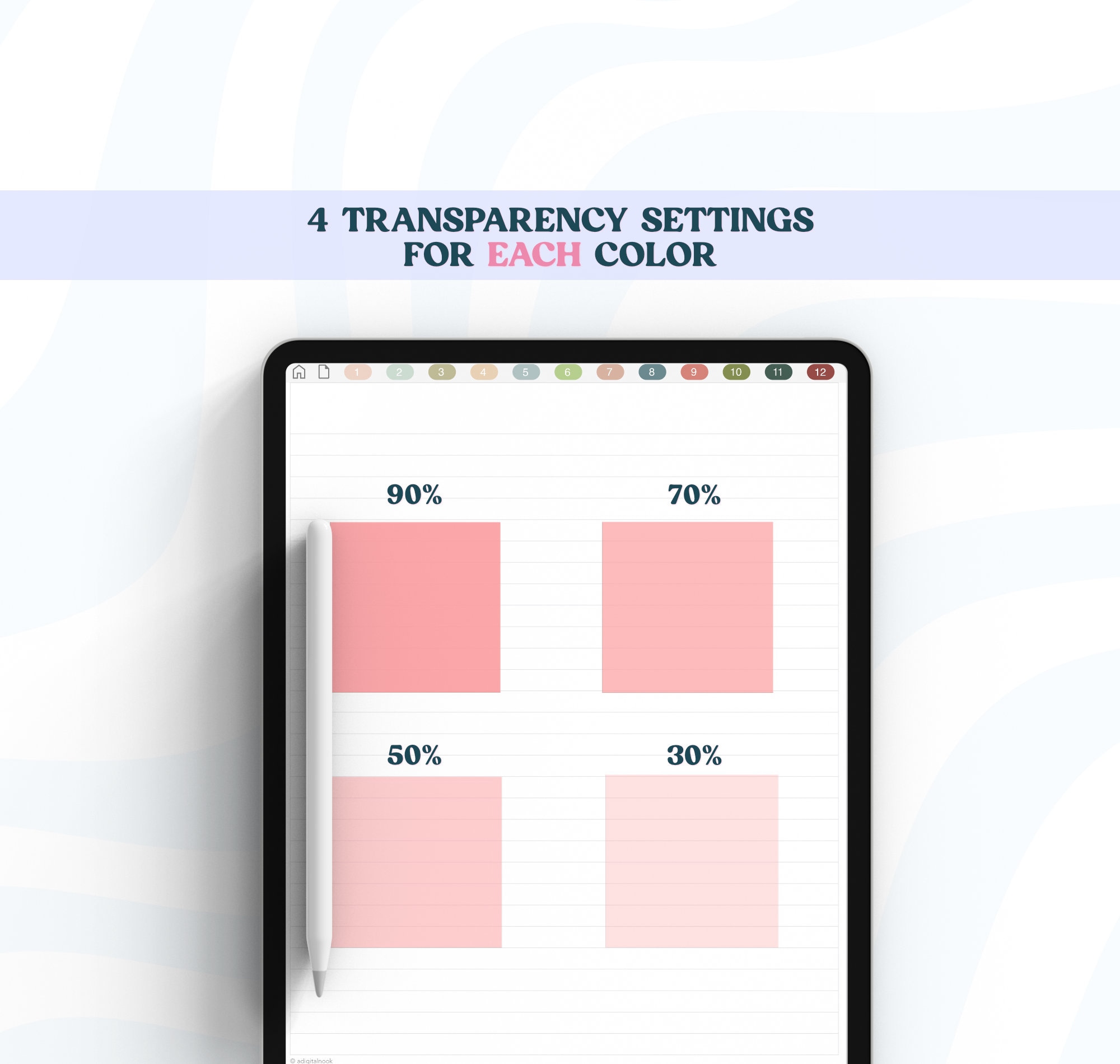 Goodnotes Transparent Digital Sticky Notes for Digital Planning and ...
