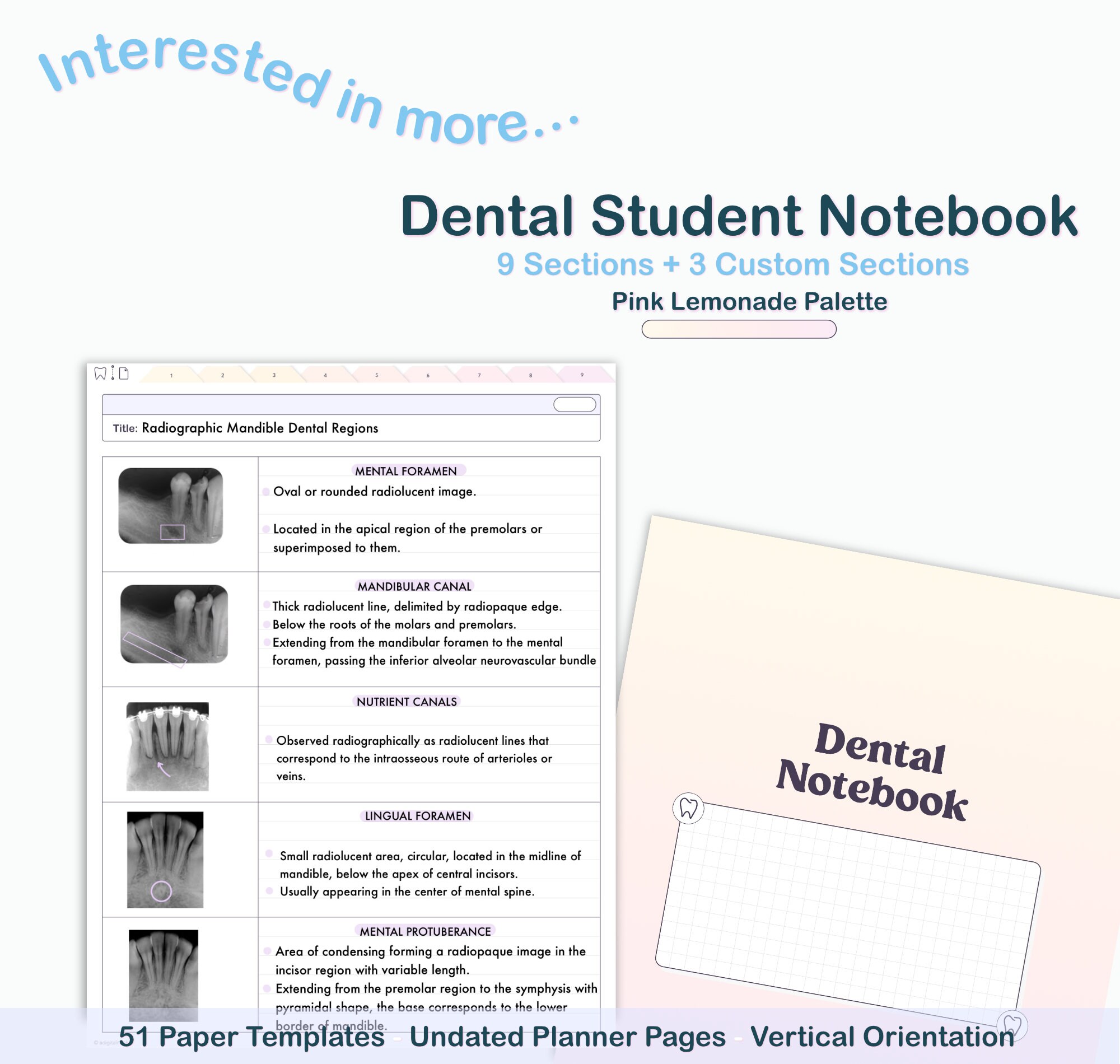 Dental Sticky Notes for Digital Planning and Digital Notebooks ...