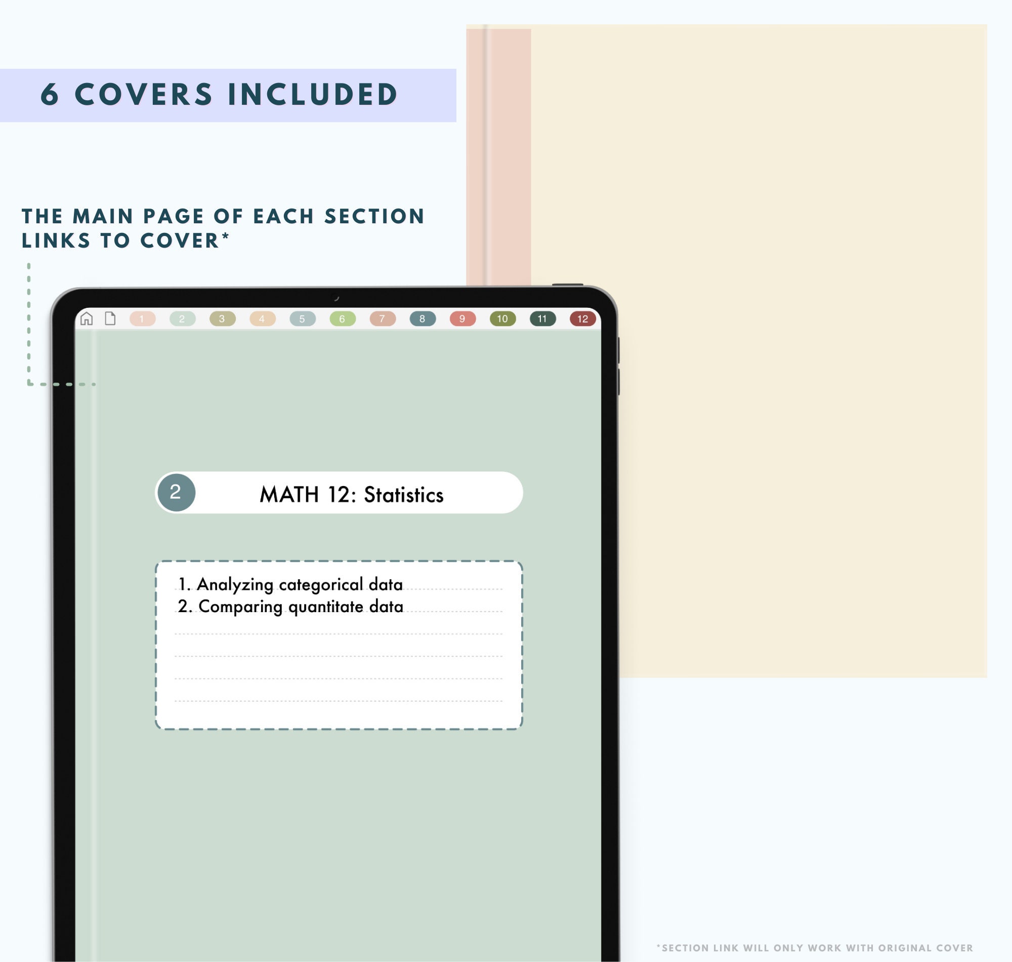 Goodnotes Student Digital Notebook Hyperlinked Notes Templates, Planner ...