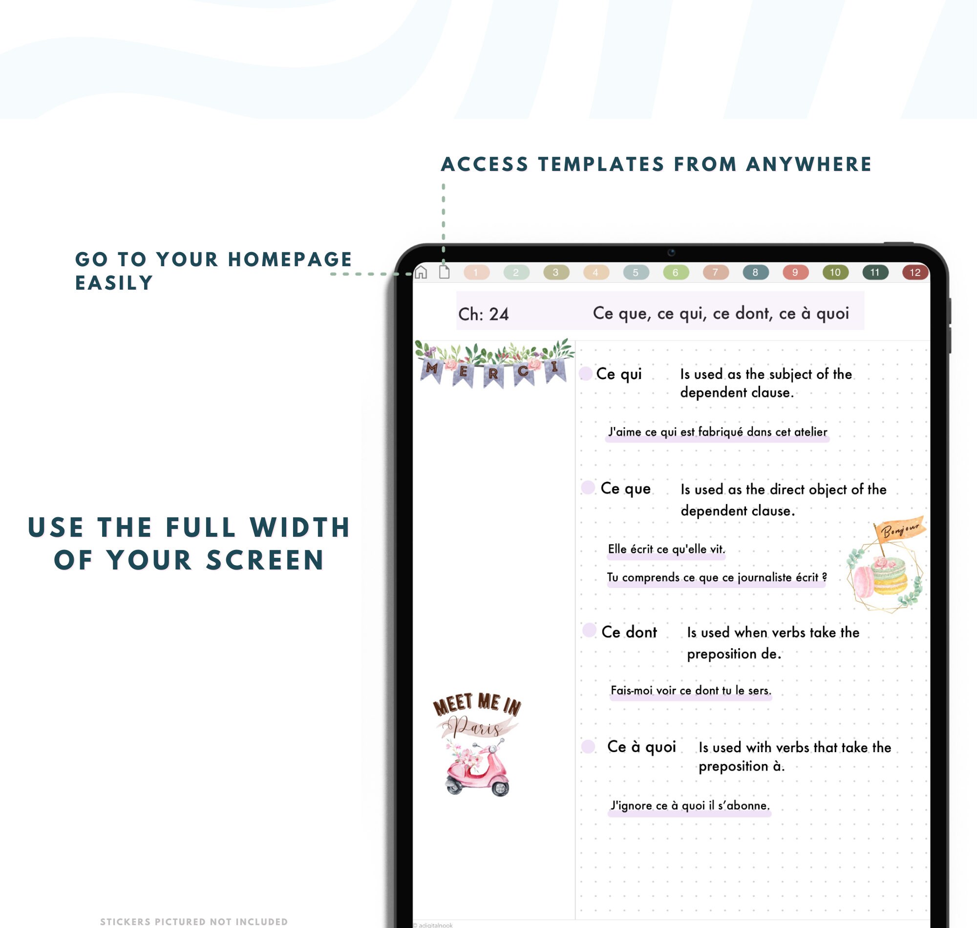 Goodnotes Student Digital Notebook Hyperlinked Notes Templates, Planner ...