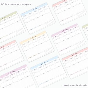 Confetti Weekly Planner Printable: Undated Schedule Template (digital ...