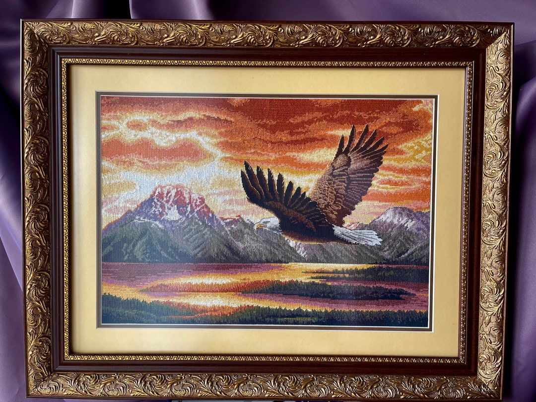 Finished Cross Stitch Picture Framed | Handmade Gifts | Wall Decor ...