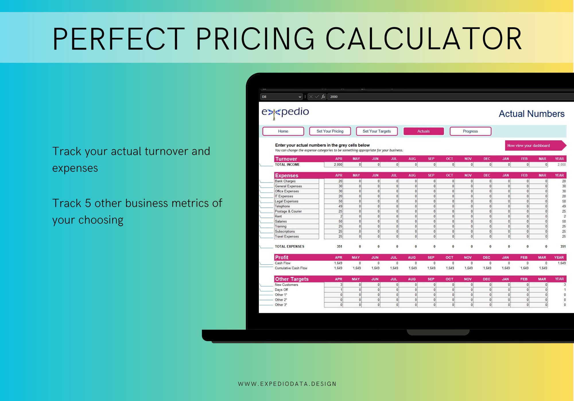 Service Pricing Calculator for Virtual Assistants and Freelancers Excel ...