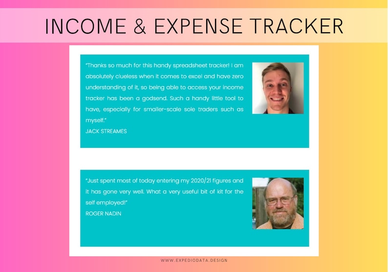 Income and Expense Tracker | Helps With UK Self-employed Tax Return ...
