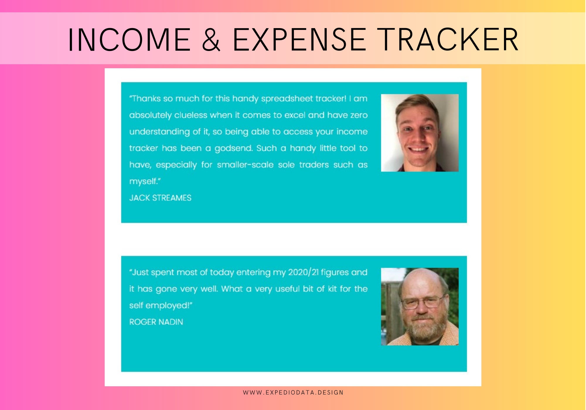 Income and Expense Tracker Helps With UK Self-employed Tax Return Excel ...