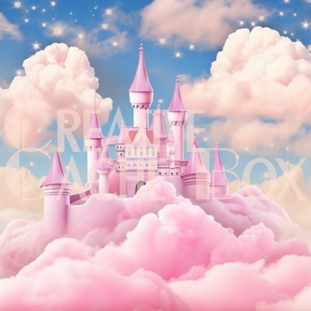 Princess Backdrop, Fairy Tale Backdrop, Cloud Background, Once Upon a ...