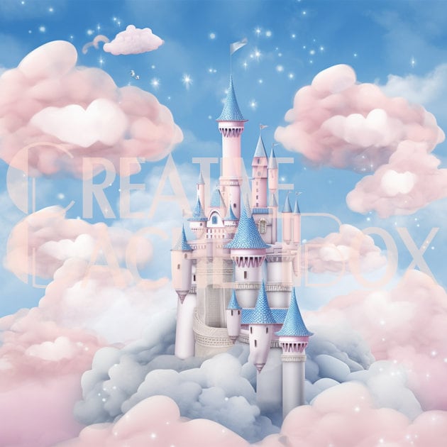 Princess Backdrop, Fairy Tale Backdrop, Cloud Background, Once Upon a ...