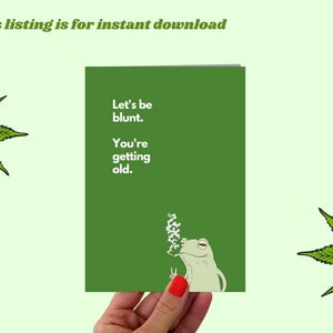 PRINTABLE Let's Be Blunt | Printable Card | Instant Download | Stoner ...