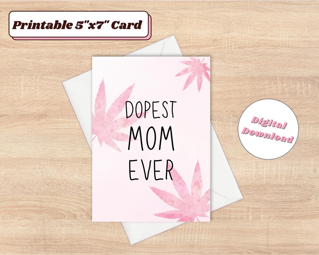 PRINTABLE Stoner Mom Card | Printable Card | Stoner Mom Gift - Etsy